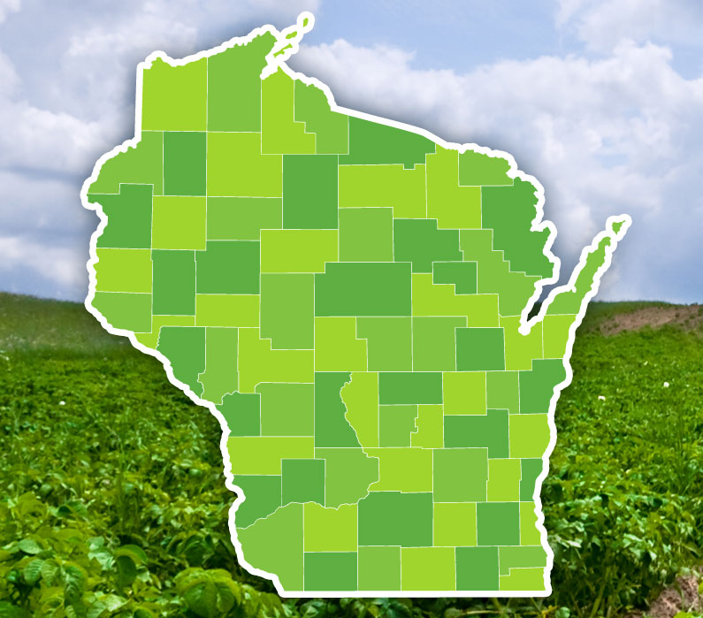 A Map Of Where Potatoes Grow